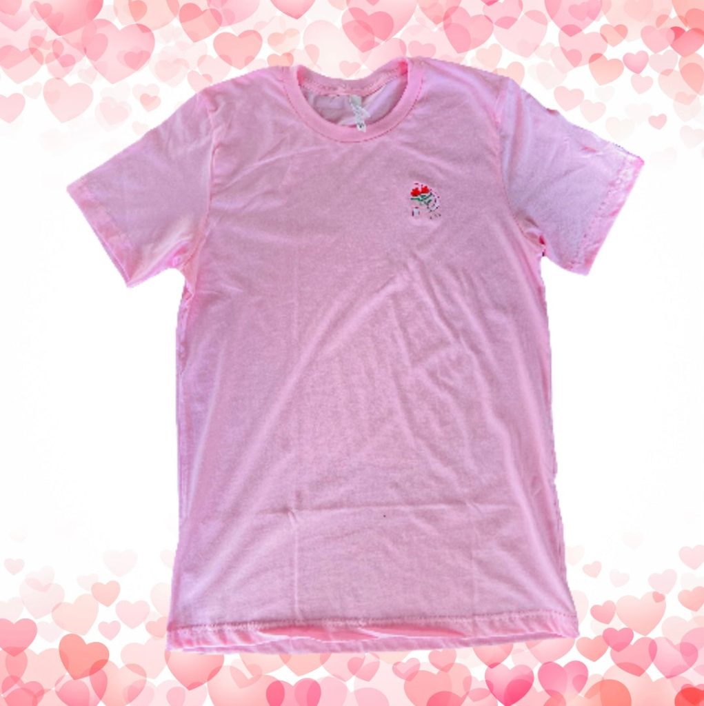 Sickle and Flowers Embroidered Pink Tee - 3SJ Shop – Rare & Custom ...